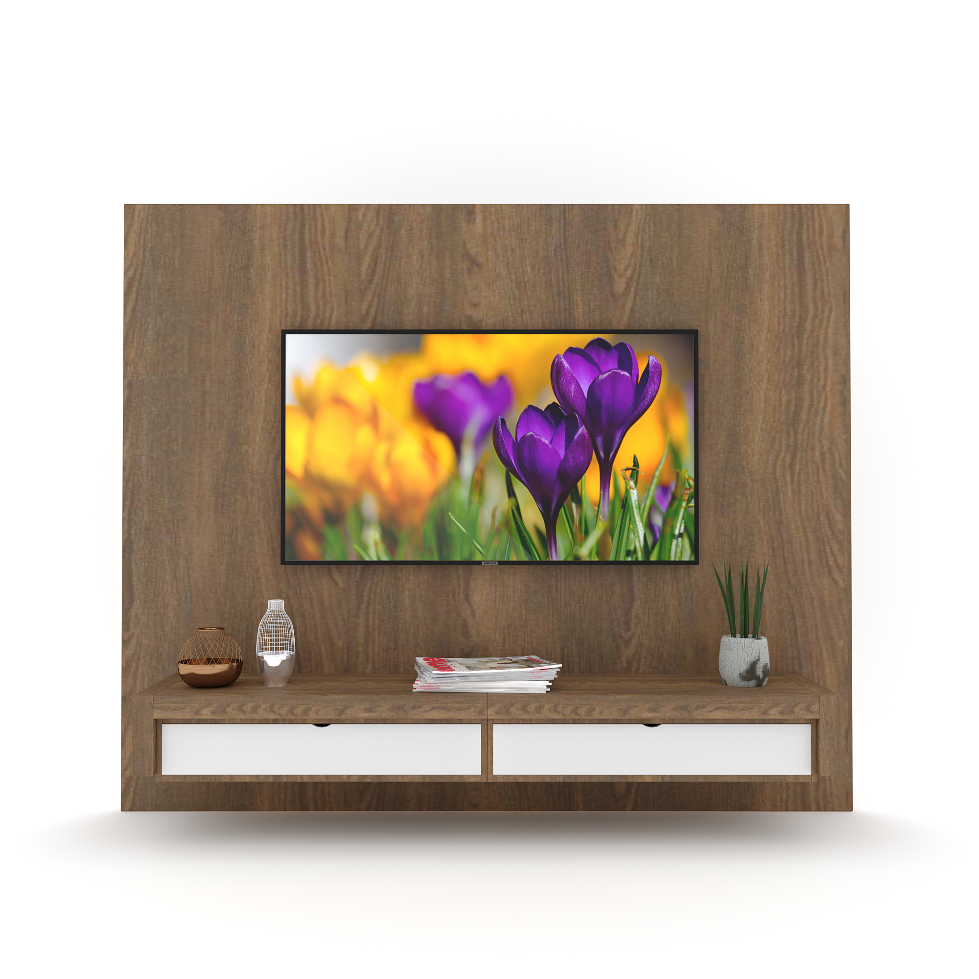 Modren TV Entertainment Unit/ with Set Top Box Stand and Display Rack T ...